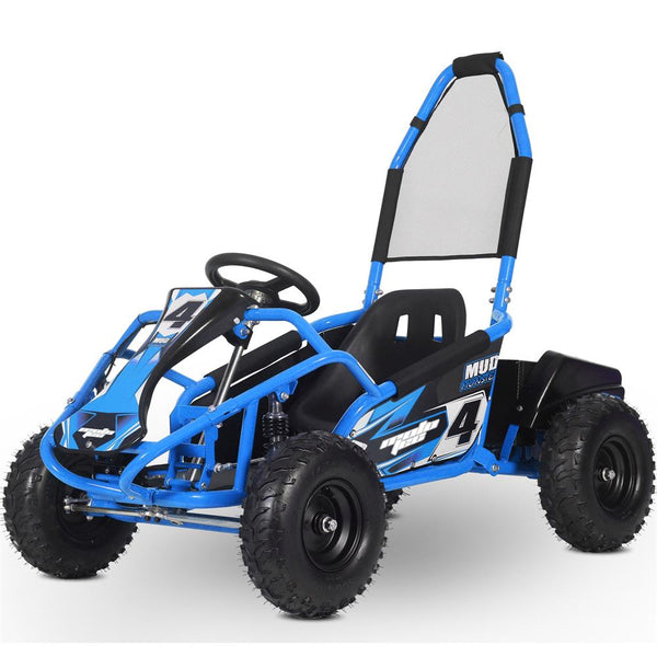MotoTec Mud Monster Kids Electric 48v 1000w Go Kart Full Suspension Bl ...
